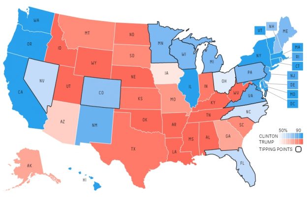 Maps Show Various Views of the Campaign - Election Central
