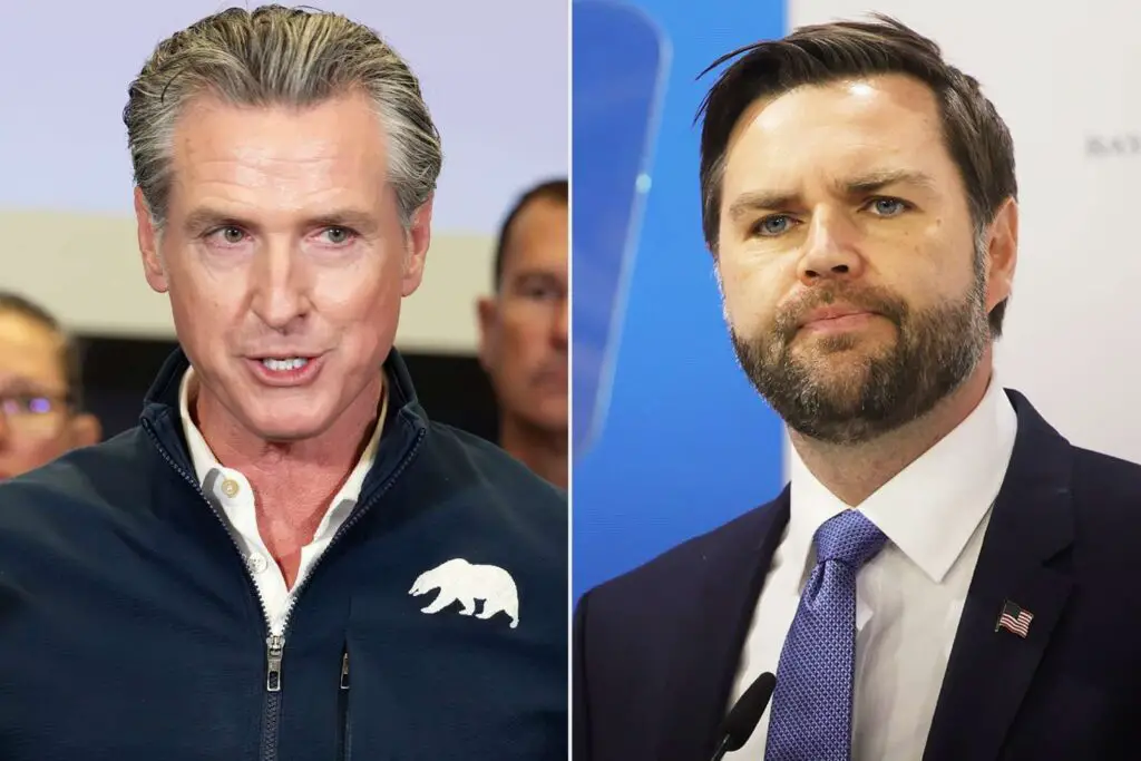 Poll Shock: JD Vance and Gavin Newsom Neck and Neck in 2028 Race - Election Central